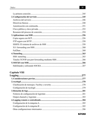 Índice del libro de "Hardening de Servidores GNU/Linux" 4ª Edición de 0xWord | PDF