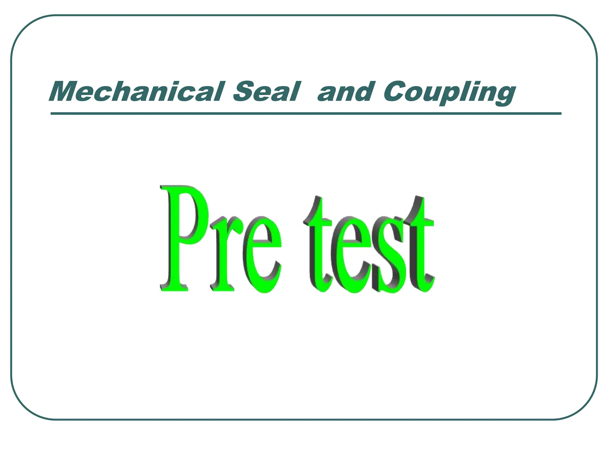 introduction to the mechanical seal theory and classification and types ...