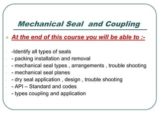 introduction to the mechanical seal theory and classification and types ...