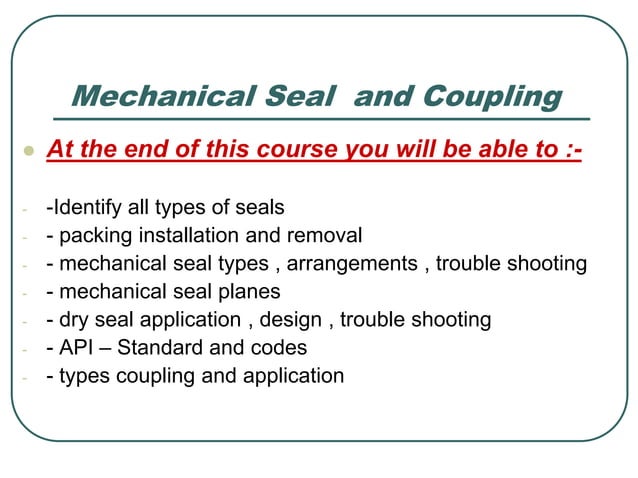 introduction to the mechanical seal theory and classification and types ...