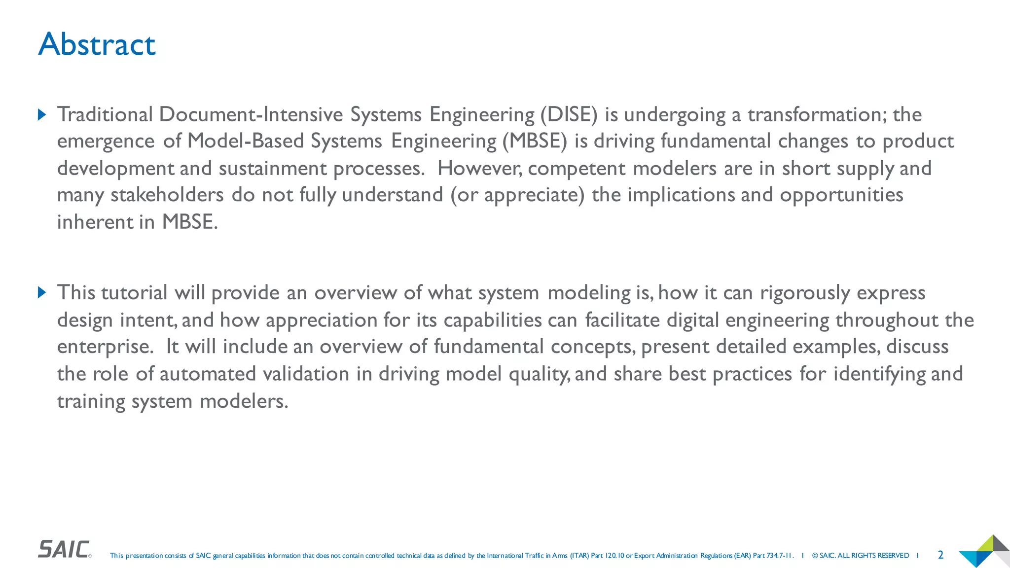 00-Introduction-to-MBSE-Systems-Modeling-Expressing-Design-Intent-With-Rigor_ITAR-Approved.pdf