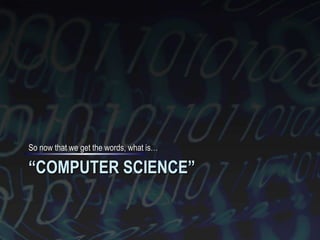 Introduction To Computer Science (getting started) | PPTX
