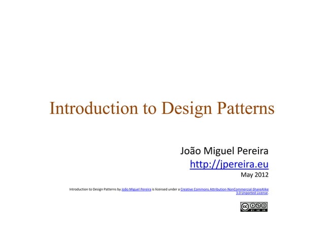 Introduction To Design Patterns Pdf Computing Technology And Computing