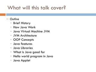 00 intro to java | PPT