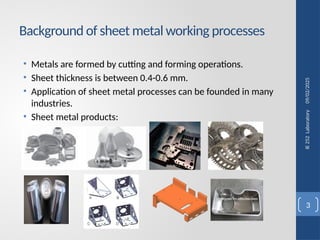 00 - LAB - Unit- 4 Sheet Metal Working Processes.pptx