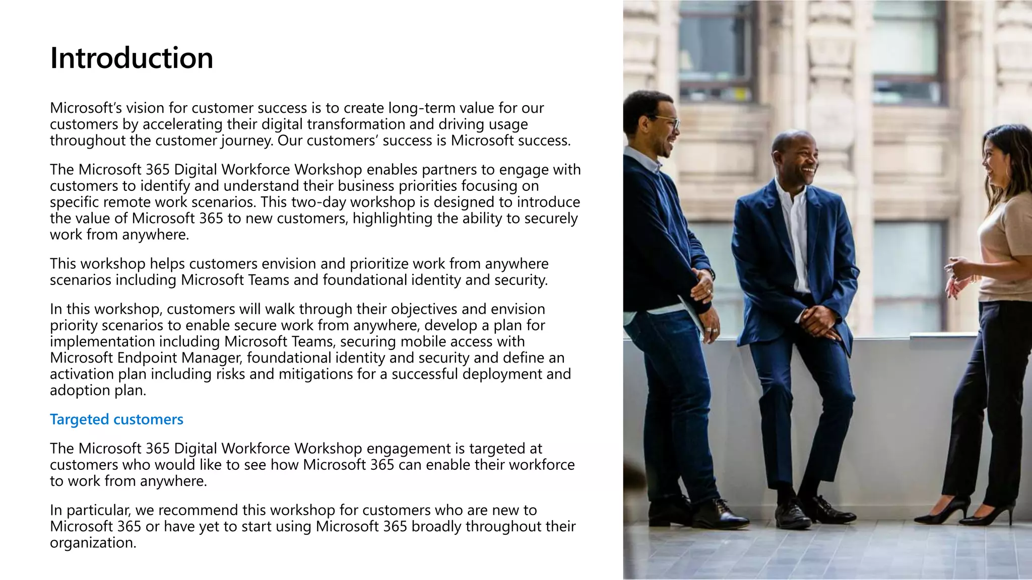 00 - Microsoft 365 Digital Workforce Workshop - Delivery Guide.pptx