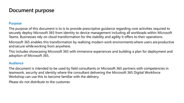 00 - Microsoft 365 Digital Workforce Workshop - Delivery Guide.pptx