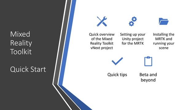 Mixed Reality Toolkit - Quickstart | PPT