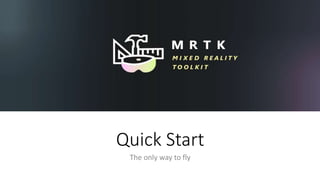 Mixed Reality Toolkit - Quickstart | PPT