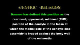 01- Occlusion in prosthodontics introduction -5th year | PPTX