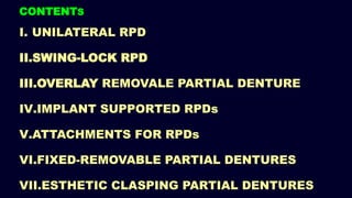 Other forms of removable partial denture | PPTX