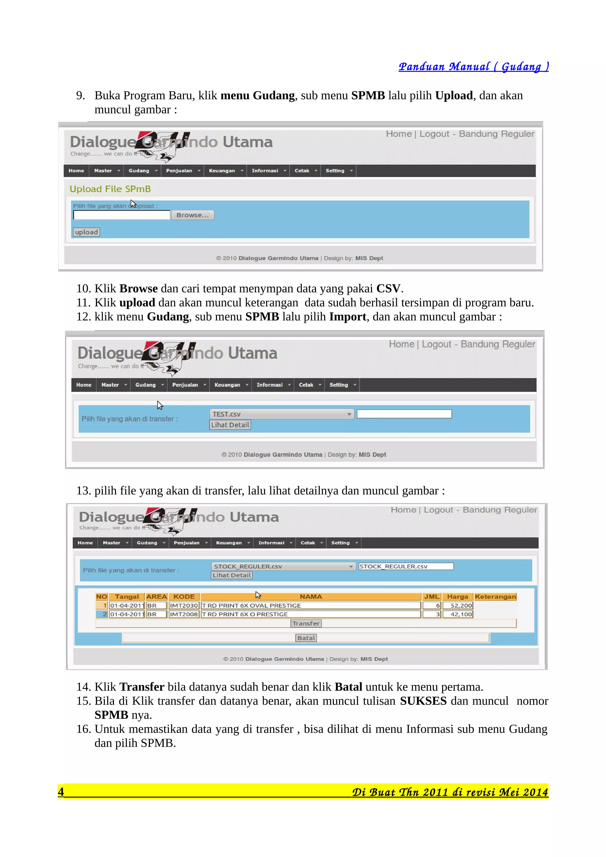 00 panduan pembuatan spmb | PDF
