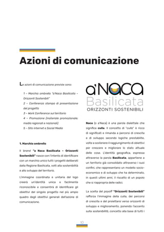 a'Naca Basilicata - Piano di Comunicazione | PDF