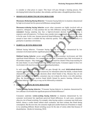 CONSUMER BUYING ‎BEHAVIOR | PDF | Business | Business and Finance