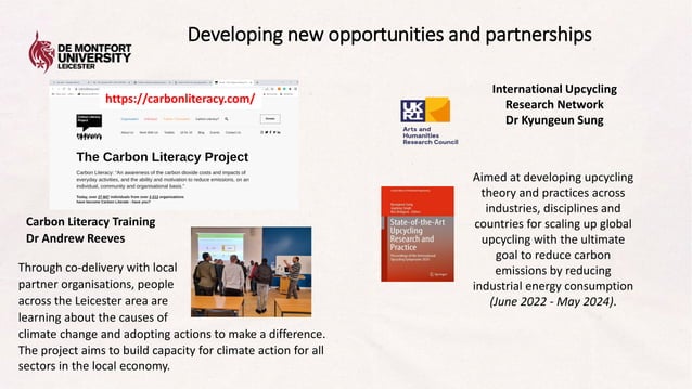 "Net zero at DMU" by Prof Raffaella Villa, DMU Net Zero Research Theme ...