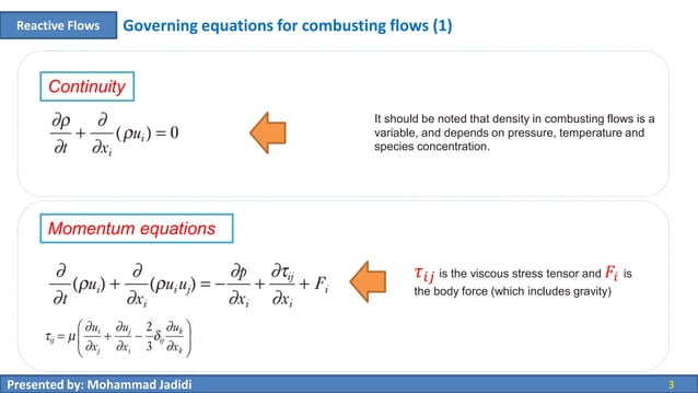 00 reactive flows - governing equations | PPT