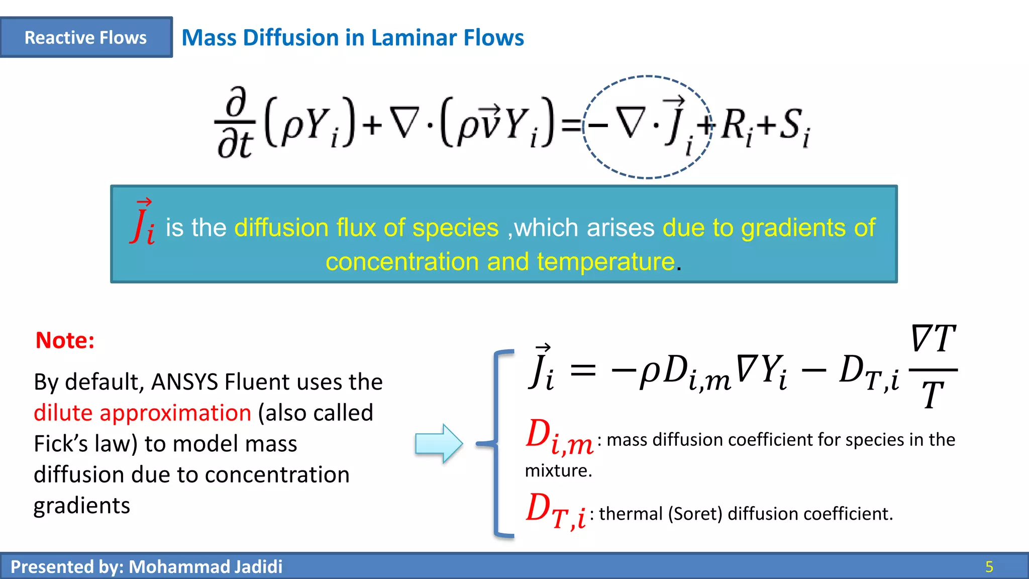 00 reactive flows - species transport | PDF