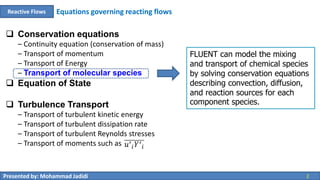00 reactive flows - species transport | PDF
