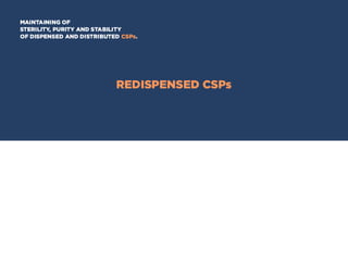 USP 797 - Maintaining of sterility, purity and stability of dispensed and distributed CSPs. | PPT
