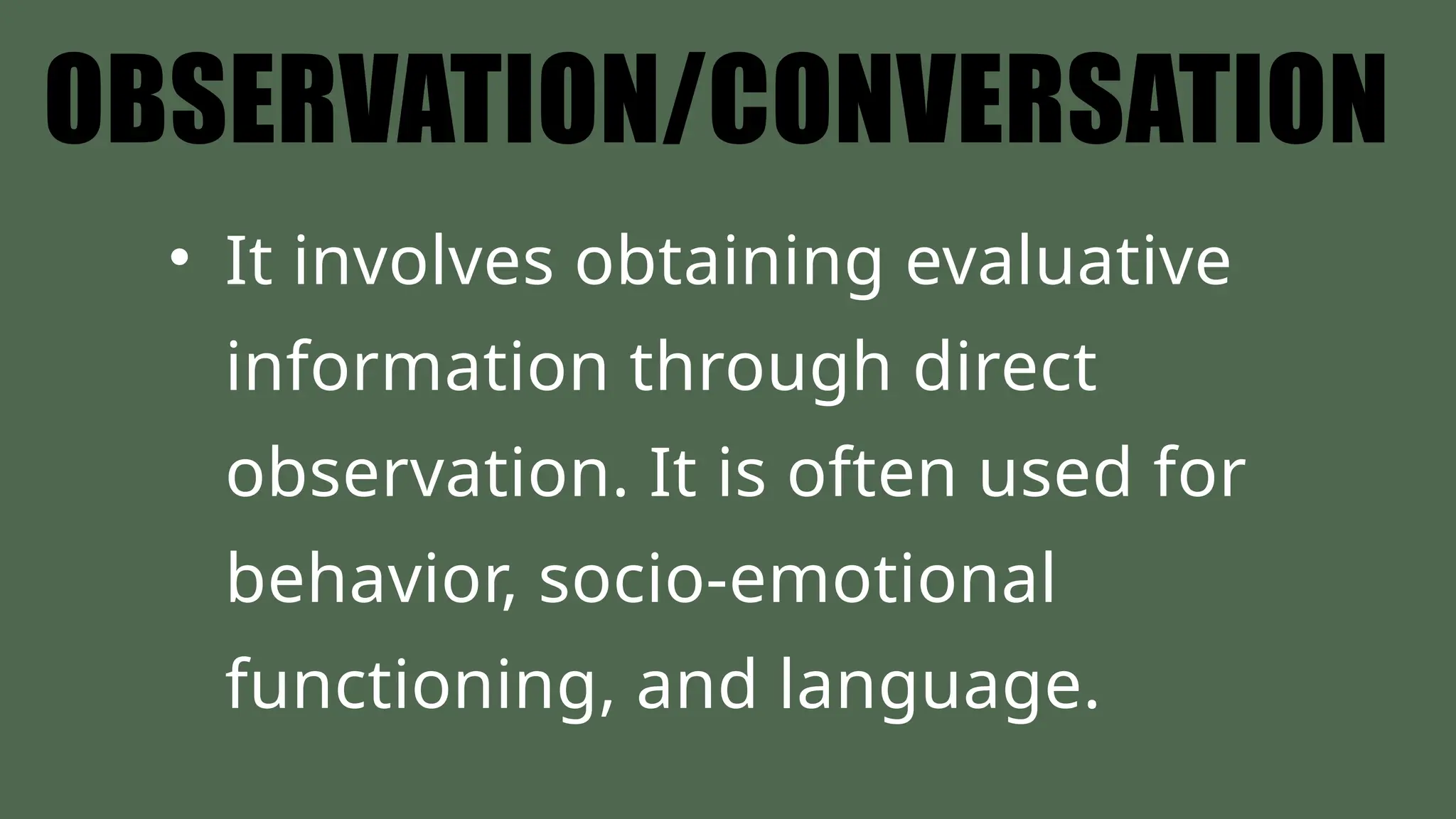 Different methods of assessment, the various types of learning targets ...