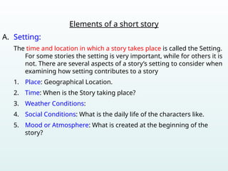 000.Elements of a Short Story.pptx...... | PPTX