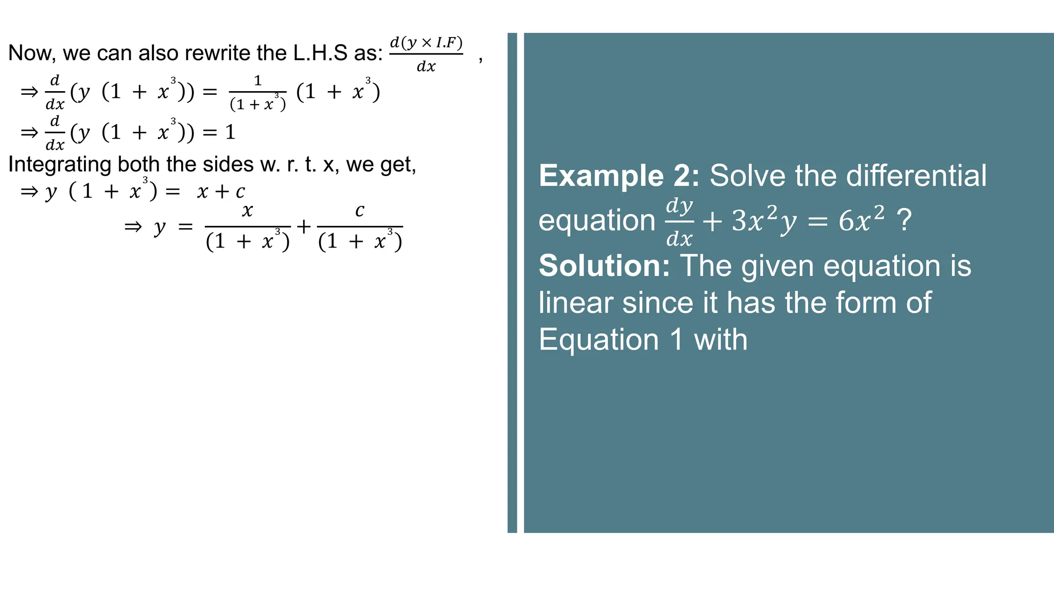 LINEAR DIFFERENTIAL EQUATIONSLINEAR DIFFERENTIAL EQUATIONS .pptx