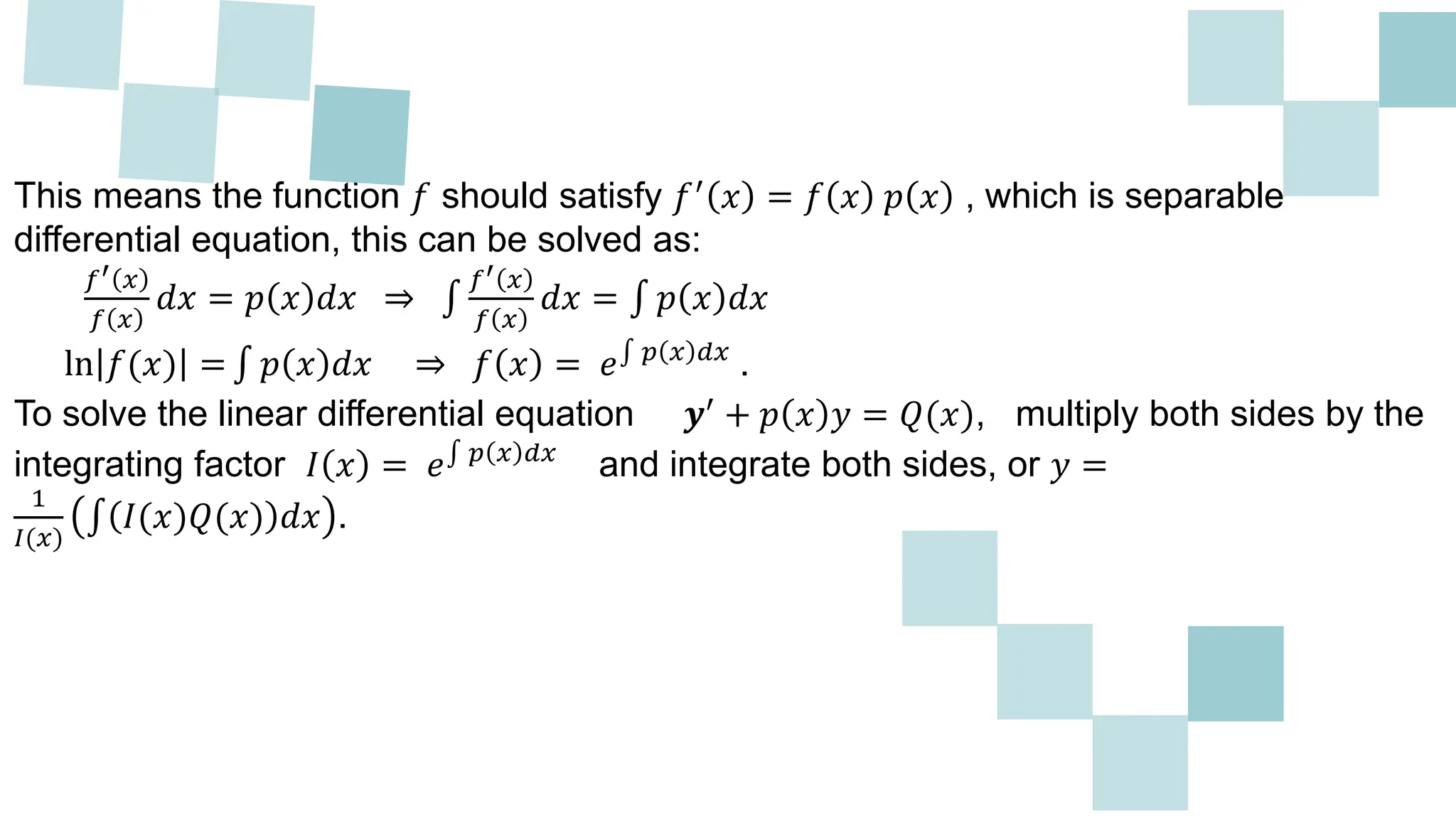 LINEAR DIFFERENTIAL EQUATIONSLINEAR DIFFERENTIAL EQUATIONS .pptx