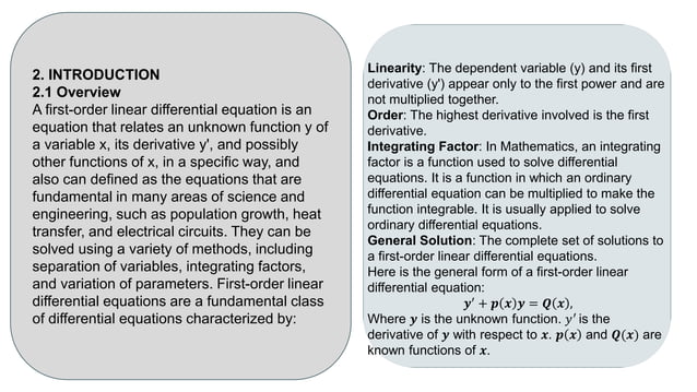 LINEAR DIFFERENTIAL EQUATIONSLINEAR DIFFERENTIAL EQUATIONS .pptx