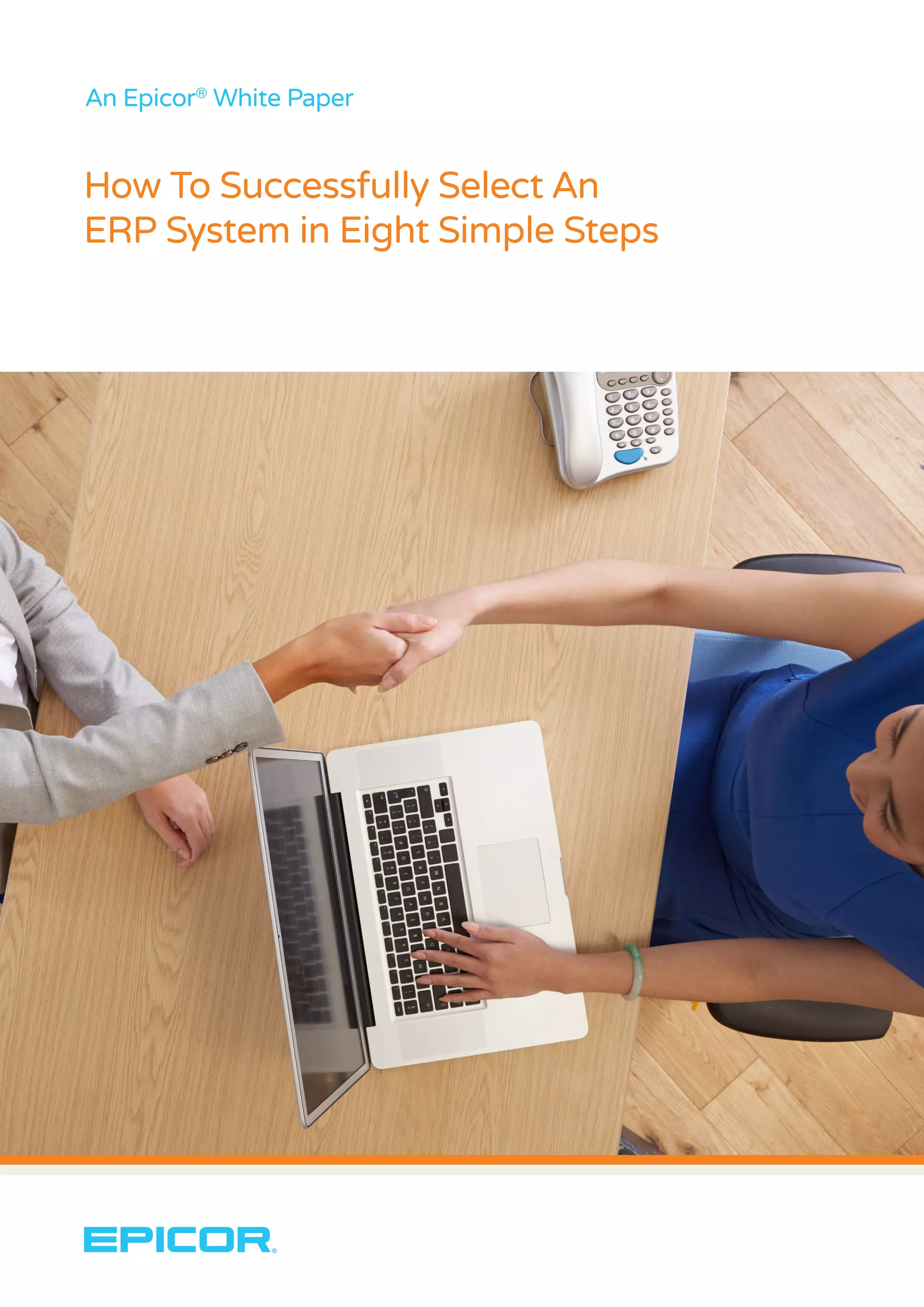 How To Successfully Select An ERP System in Eight Simple Steps | PDF