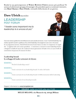 World Busines Forum MILAN 2010. | PDF