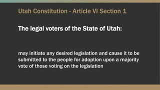 Statewide Initiatives in Utah | PDF
