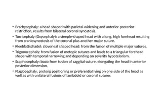 00003 CRANIOSYNOSTOSIS.pptx. SHARED THE KNOWLEDGE | PPTX