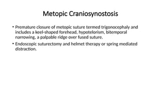 00003 CRANIOSYNOSTOSIS.pptx. SHARED THE KNOWLEDGE | PPTX