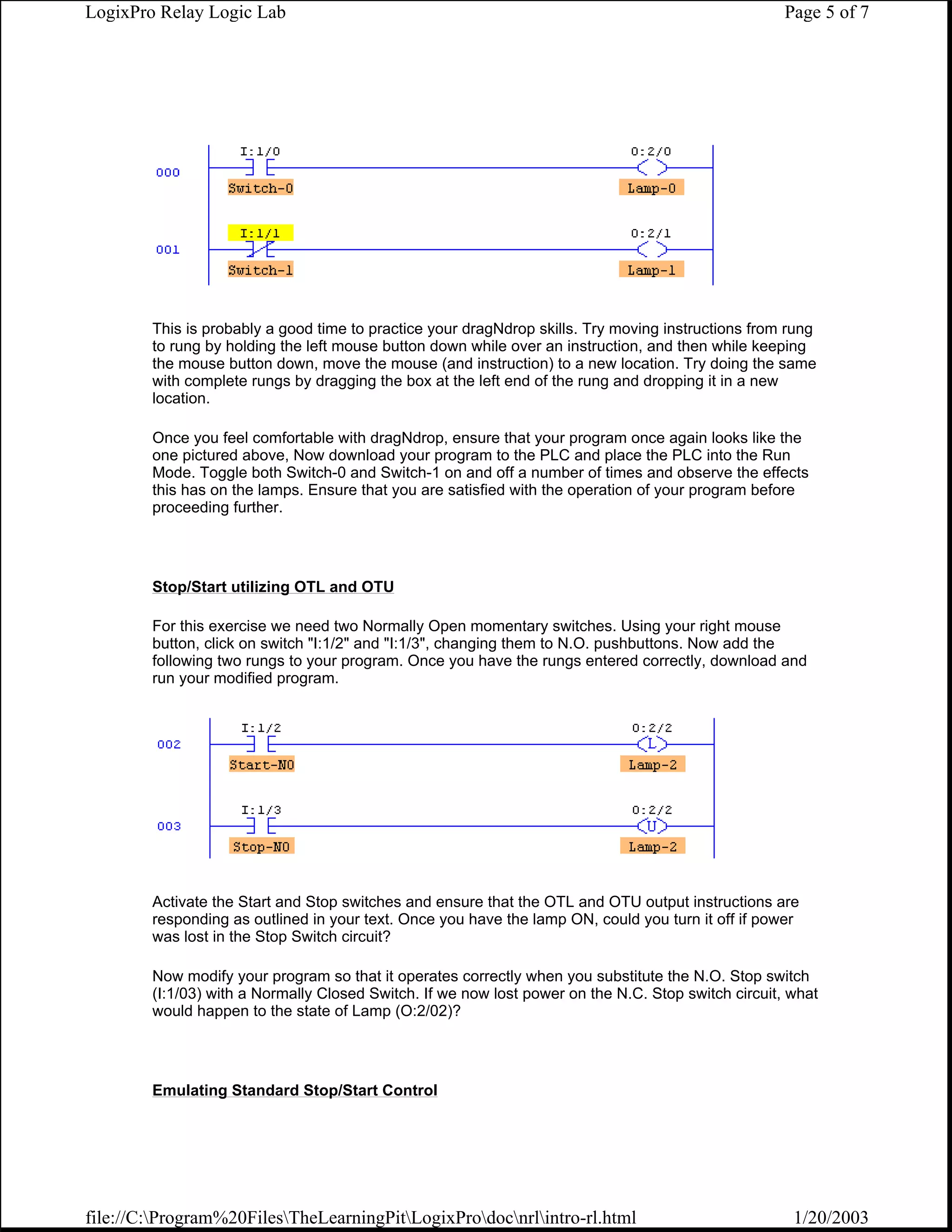 Manual LogixPro | PDF