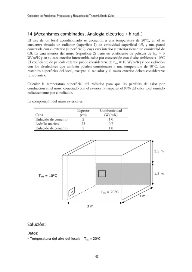 000049 ejercicios resueltos de fisica transmision de calor | PDF
