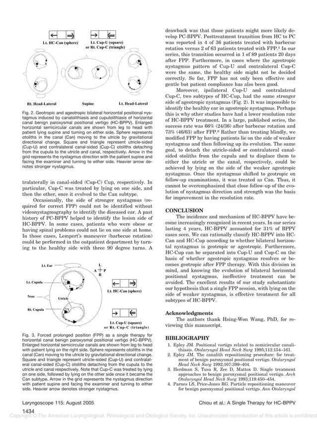 A Single Therapy for All Subtypes of Horizontal Canal Positional ...