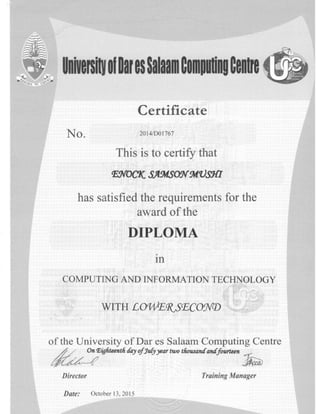 IT certificate DIPLOMA | PDF