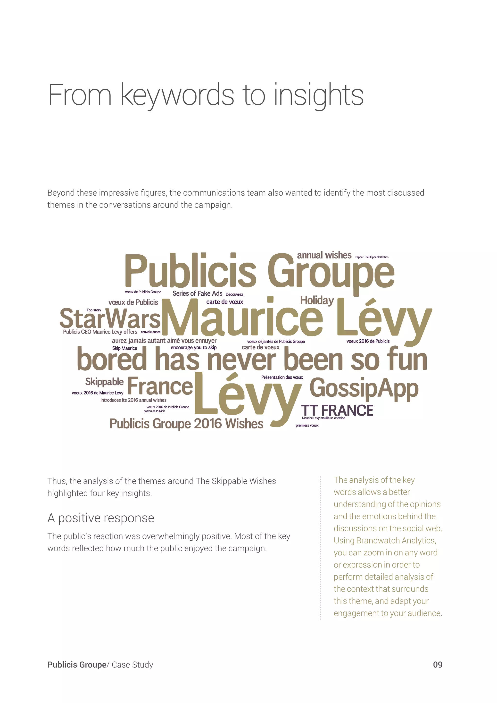 Publicis Groupe - Using social data to inform campaign strategy | PDF