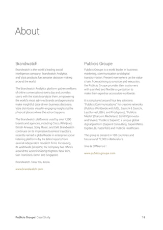 Publicis Groupe - Using social data to inform campaign strategy | PDF