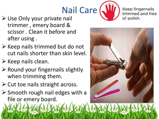 النظافة الشخصية وحسن الترتيب Personal Hygiene& Cleanliness | PDF | Nail ...