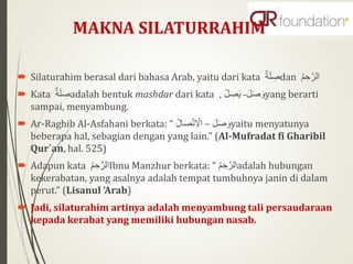 SILATURRAHIM PRODUKTIF | PPTX