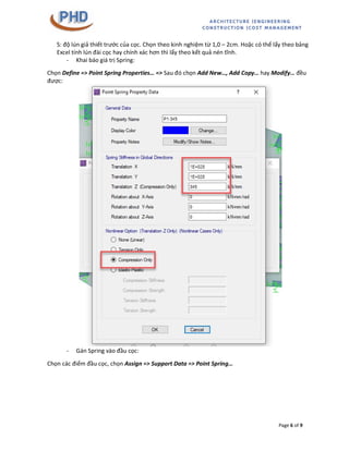 KIỂM TRA PHẢN LỰC ĐẦU CỌC TRONG SAFE | PDF