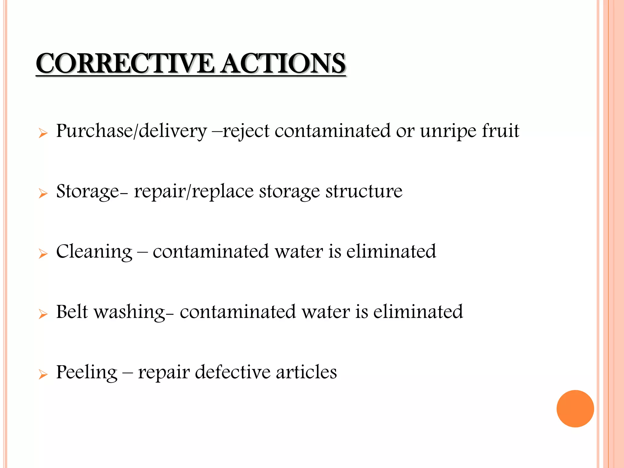 HACCP PLAN FOR FRUIT JUICE INDUSTRY[000157] | PPTX