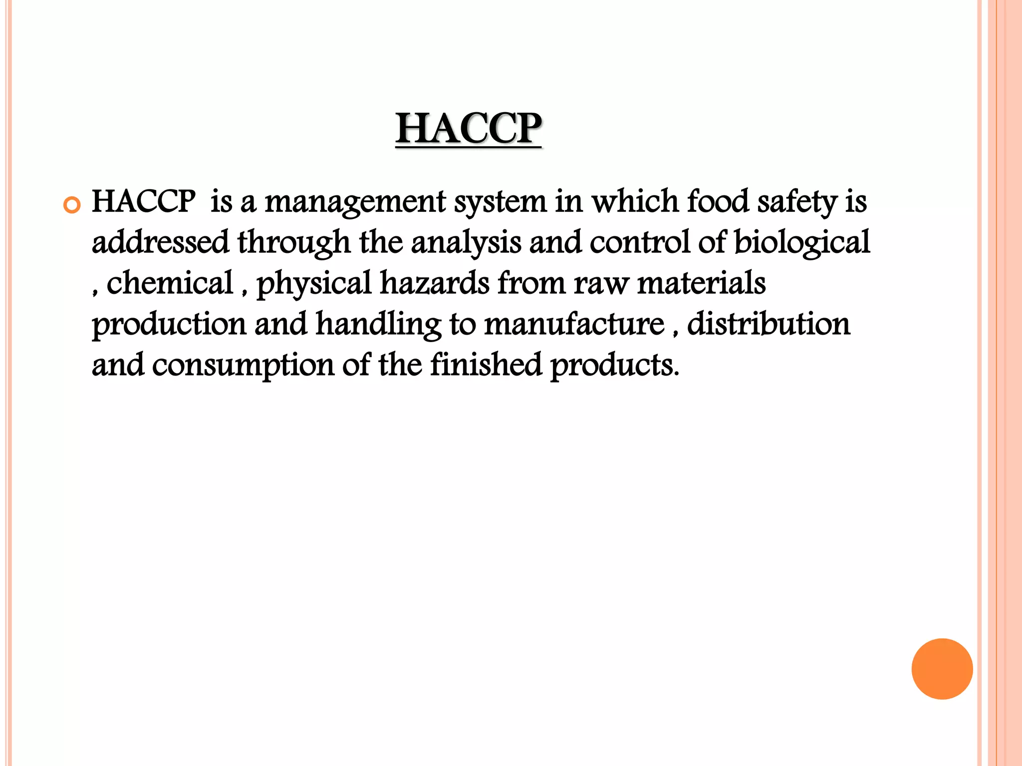 HACCP PLAN FOR FRUIT JUICE INDUSTRY[000157] | PPTX