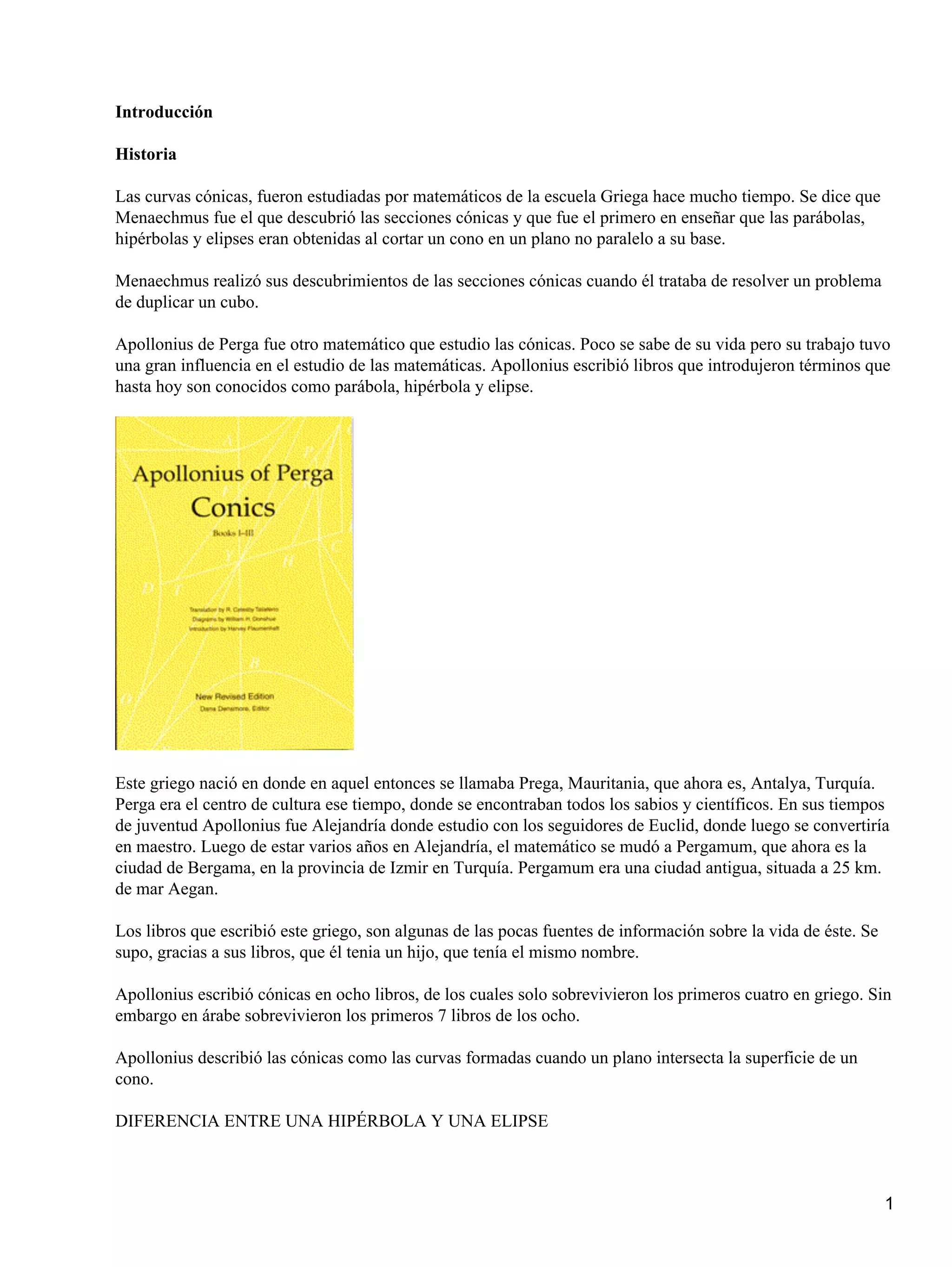 HIPERBOLA Y ELIPSE | PDF