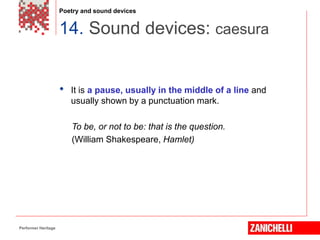 POETRY AND SOUND DEVICES | PPT | Poetry | Books and Literature
