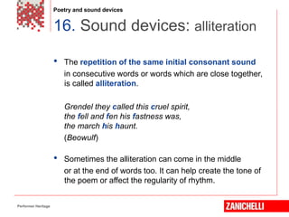 POETRY AND SOUND DEVICES | PPT