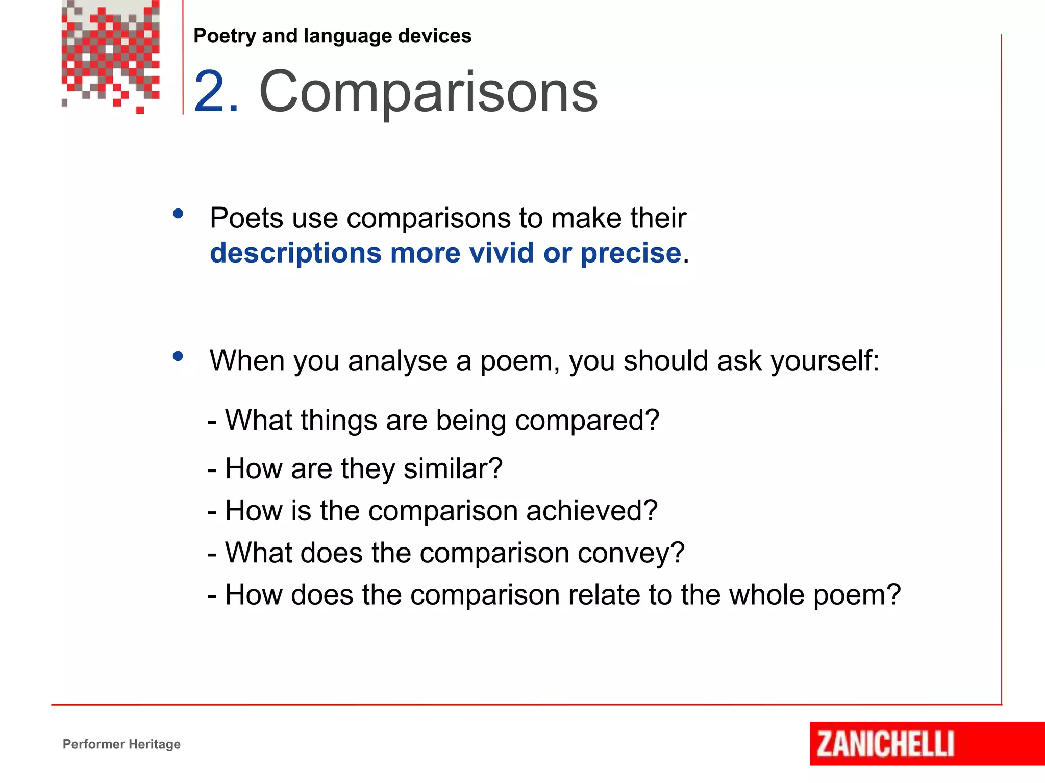 POETRY AND LANGUAGE DEVICES | PPT