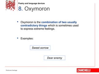 POETRY AND LANGUAGE DEVICES | PPT
