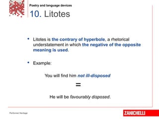 POETRY AND LANGUAGE DEVICES | PPT